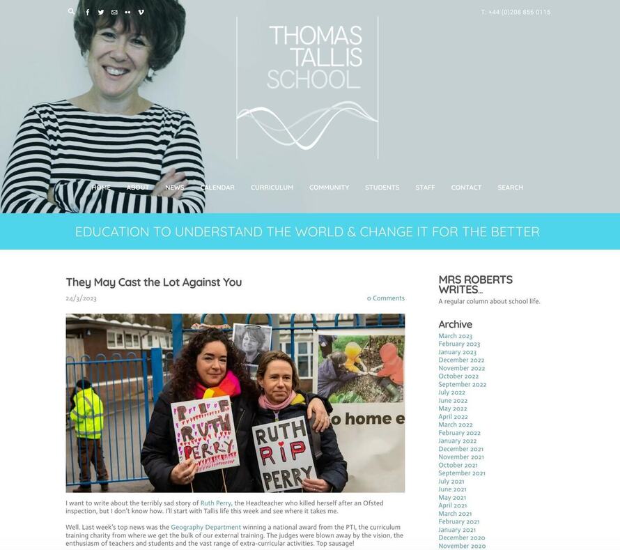 Thomas Tallis School - Profile (2023)