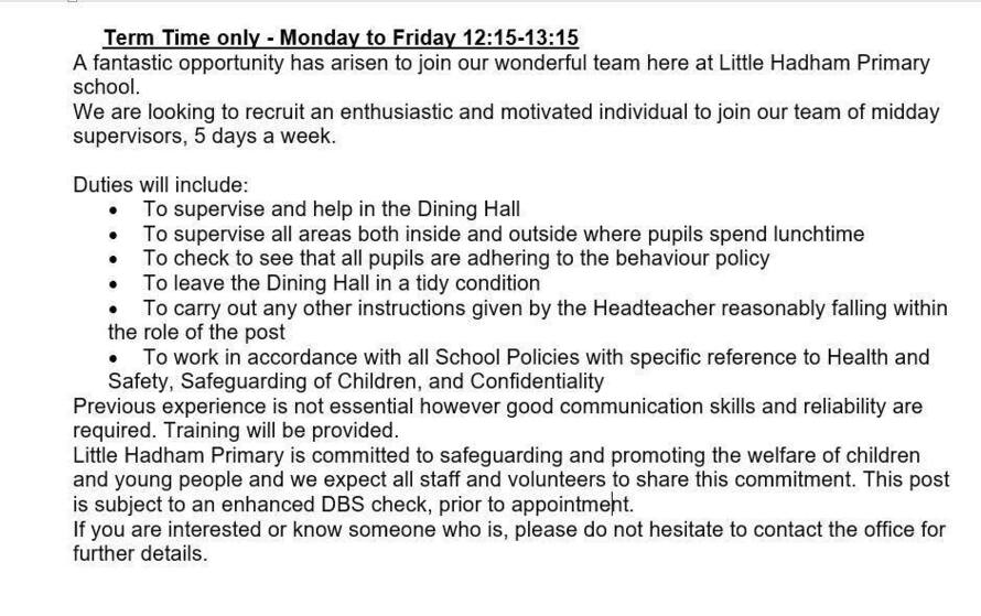 Little Hadham Primary School - Profile (2023)