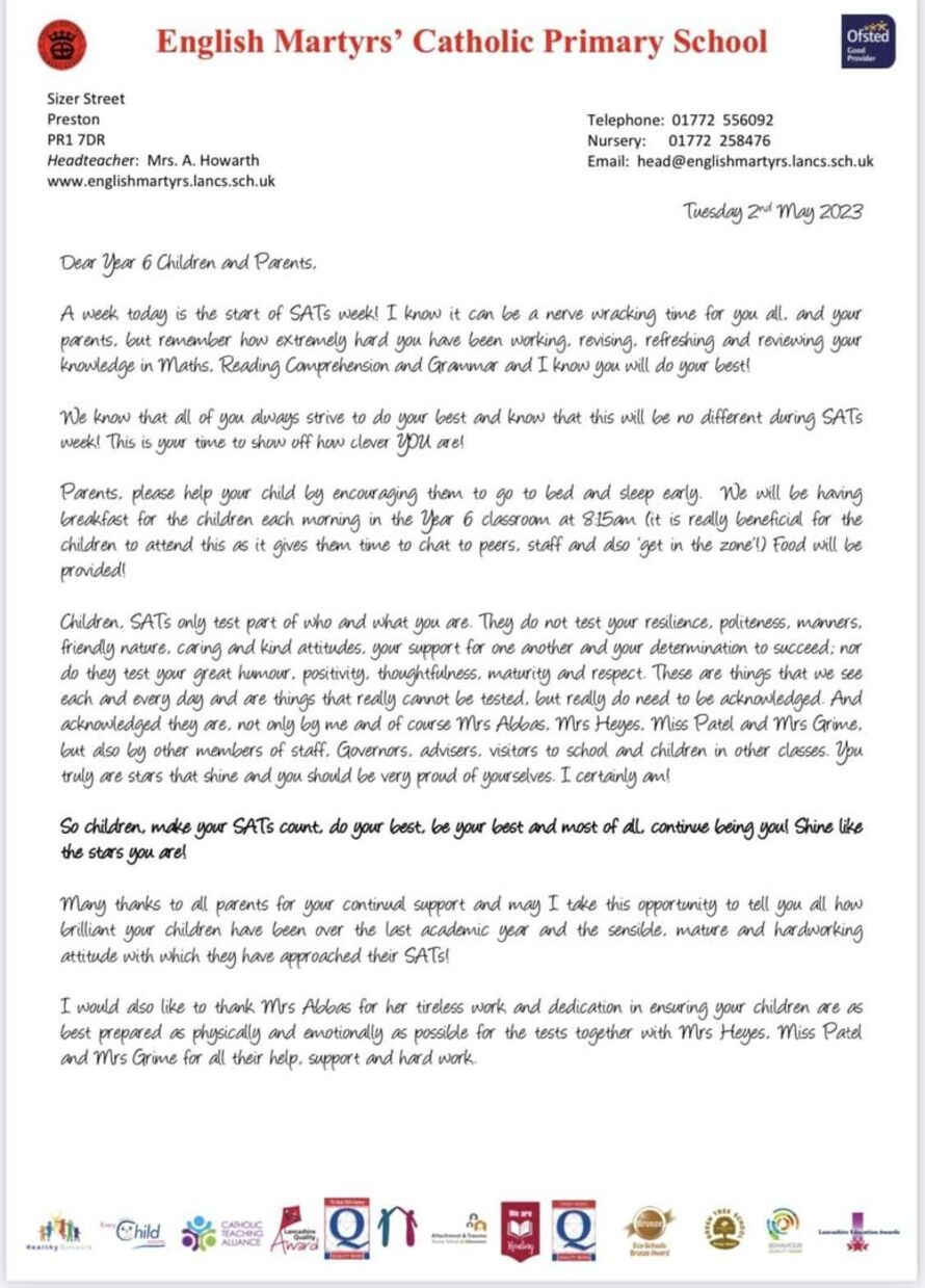 English Martyrs Catholic Primary School, Preston - Profile (2023)