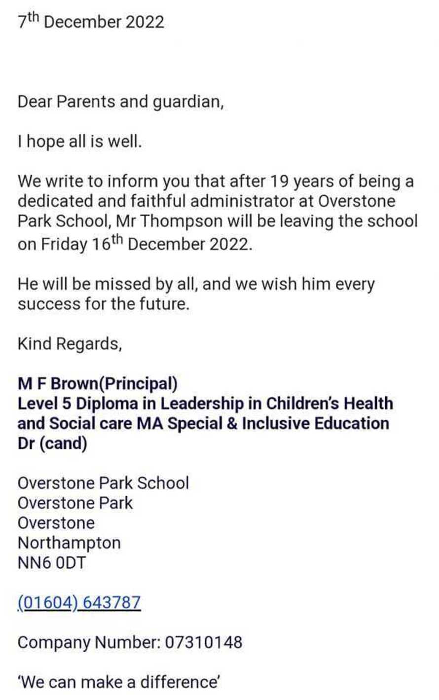 Overstone Park School - Profile (2023)