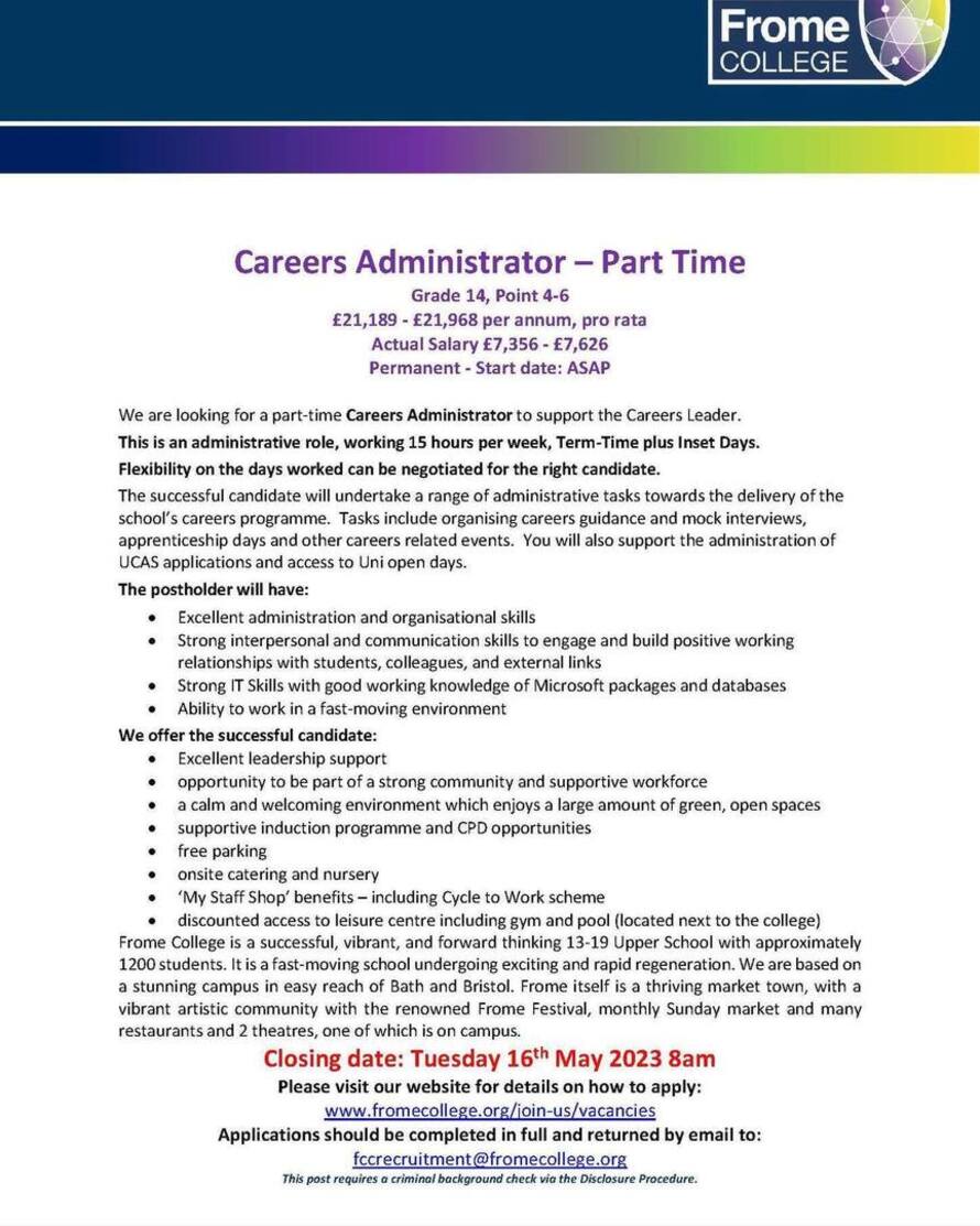 Frome Community College - Profile (2024)