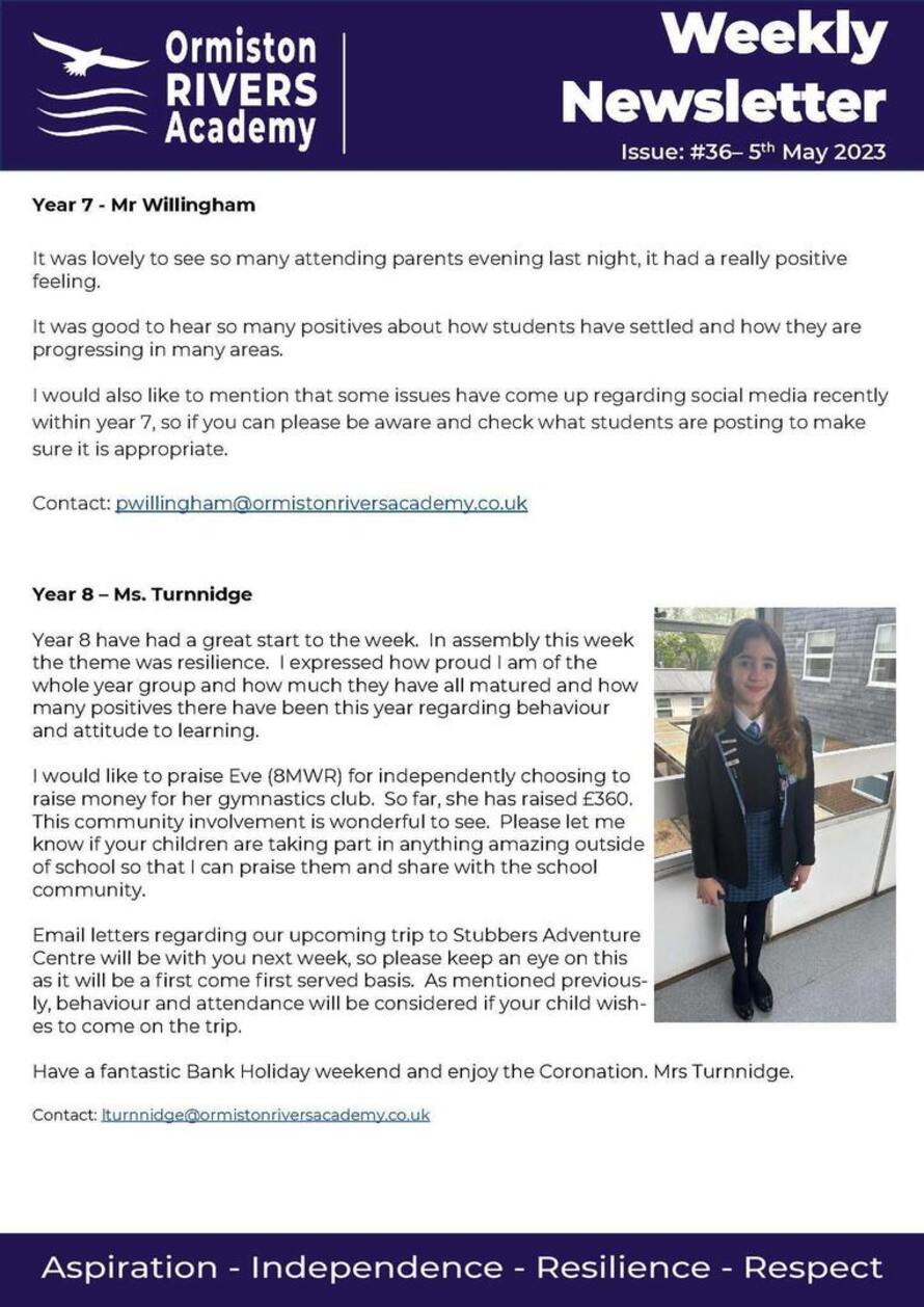 Ormiston Rivers Academy - Profile (2023)