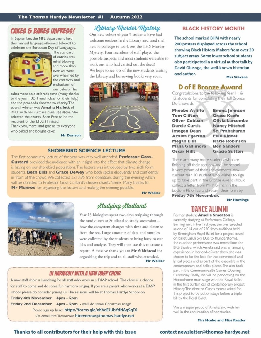 The Thomas Hardye School - Profile (2023)