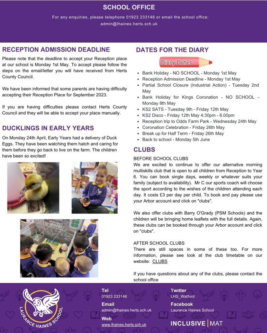 Laurance Haines School - Profile (2023)