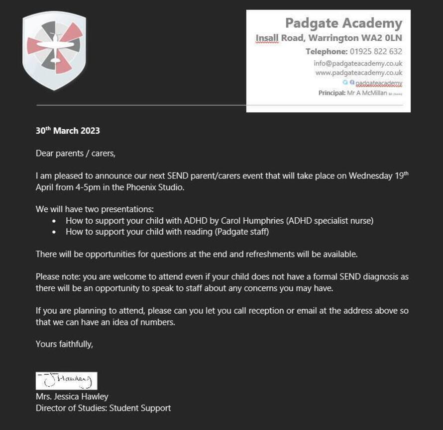 Padgate Academy - Profile (2023)