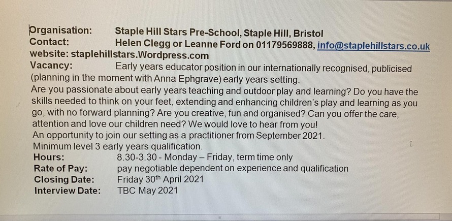 Staple Hill Children's Centre - Profile (2024)